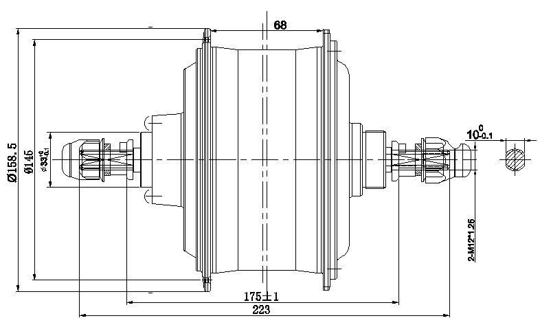 FAT-RF Rear Drive Freewheel Geared Hub Motor - Buy Electric bicycle fat ...